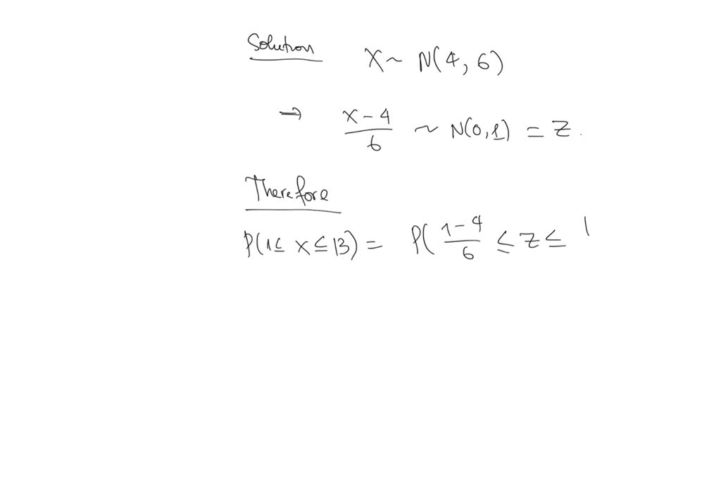 SOLVED: Let x be the normal distribution with mu =12 and sigma =0.8 ...