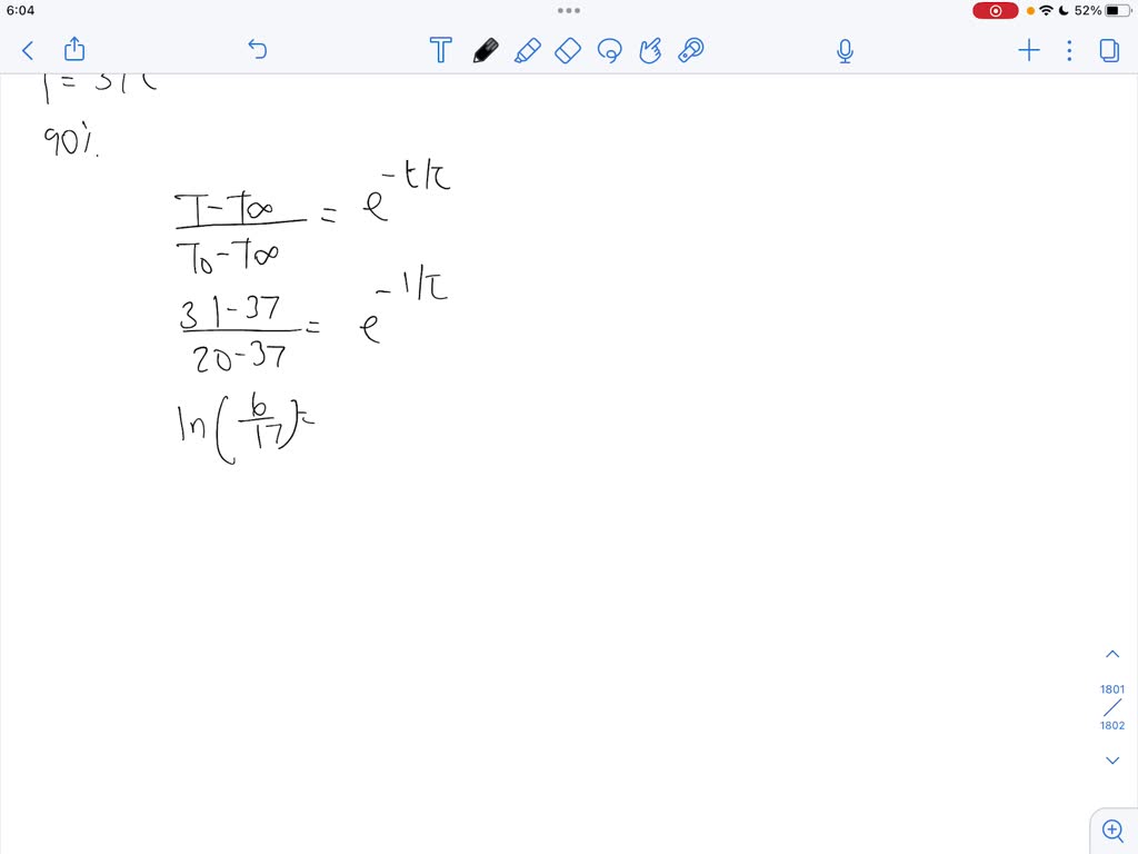 SOLVED: Suppose a bulb thermometer originally indicating 20Â°C is ...