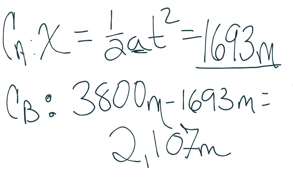 SOLVED: Two cars are heading towards one another. Car A is moving with ...