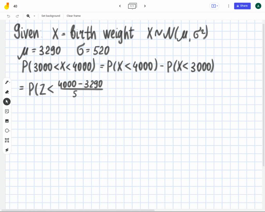 SOLVED: Birth weight; in grams, of newborn babies are normally ...