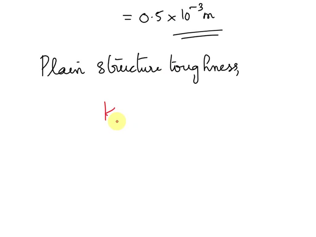 SOLVED: Fracture A polymer contains internal flaws 1 mm in length and ...