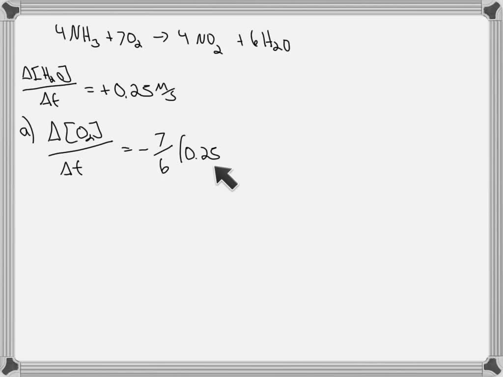 SOLVED: At a certain concentration of reactants the rate of appearance ...