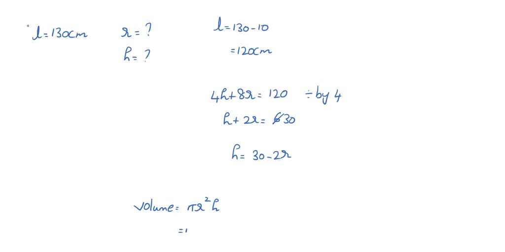 SOLVED: 43. A cylindrical box will be tied up with a ribbon as shown in ...