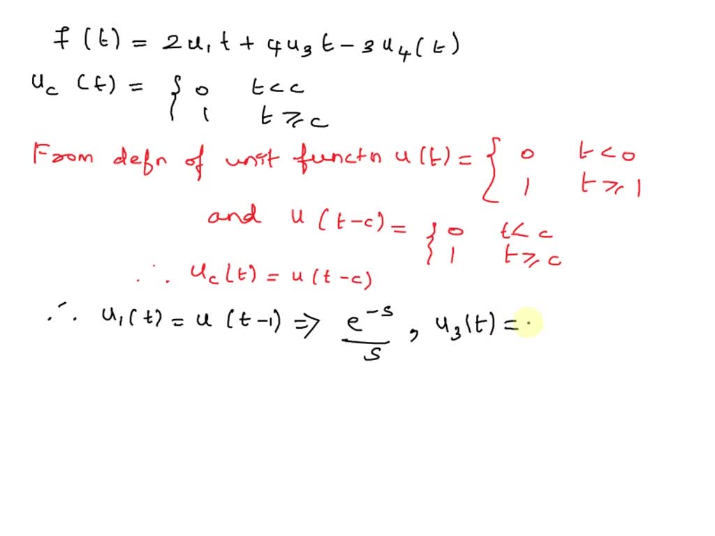 SOLVED: Consider the function: f (1) = "3 (x) - "5 where uc ( ) is the ...