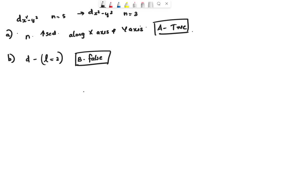 SOLVED: How would the dx^2-y^2 orbital in the n=5 shell compare to the ...