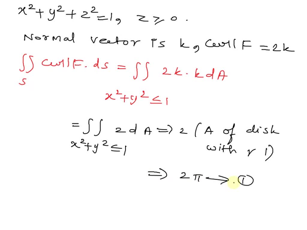 SOLVED: Use el teorema de Stokes para evaluar JSs rotF ds F(c,y,2 ...