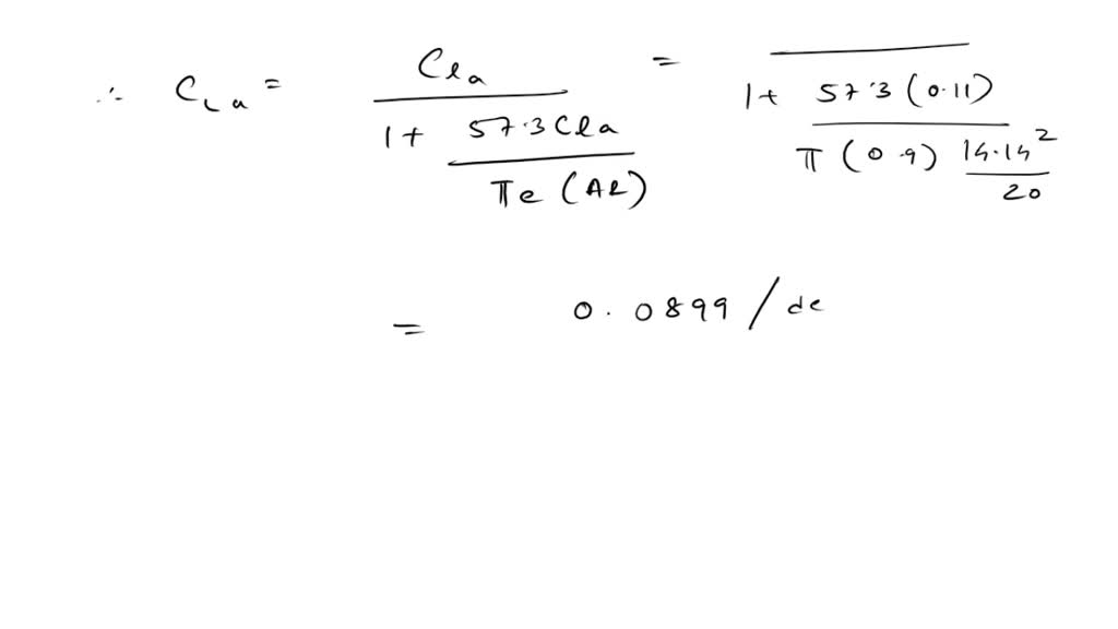 SOLVED: Problem I: Consider a flying wing with a NACA 2412 airfoil, an ...