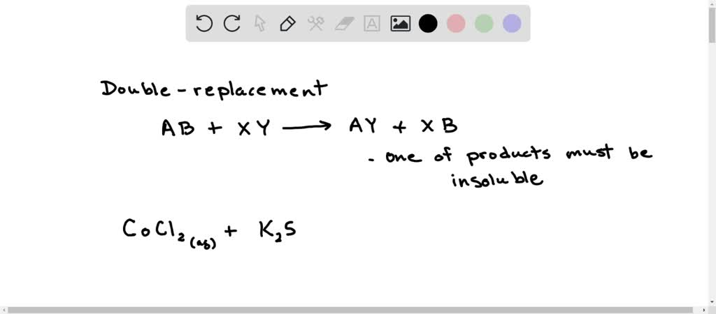 SOLVED: Complete the balanced molecular chemical equation for the ...