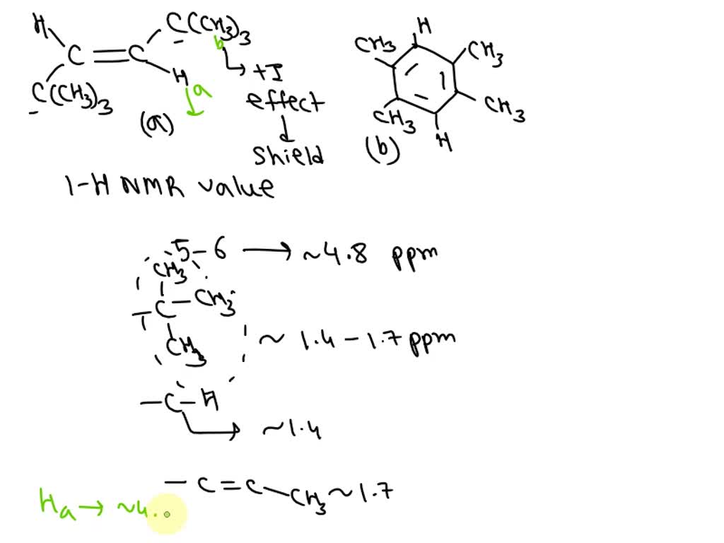 SOLVED: 2.Using table below,predict the chemical shifts ( of the ...