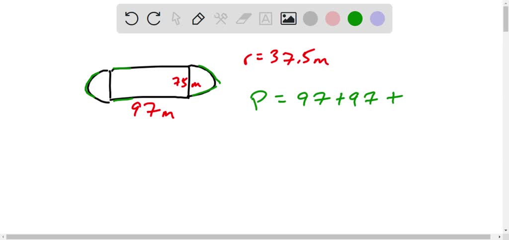 SOLVED: A training field is formed by joining a rectangle and two ... SOLVED: A training field is formed by joining a rectangle and two ...