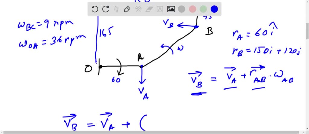 SOLVED: 1. Use the velocity triangle method to determine the angular ...