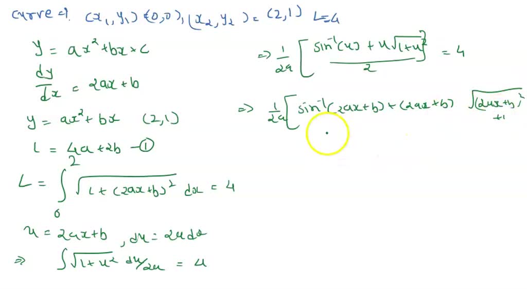 SOLVED: A uniform flexible chain of given length is suspended at given ...