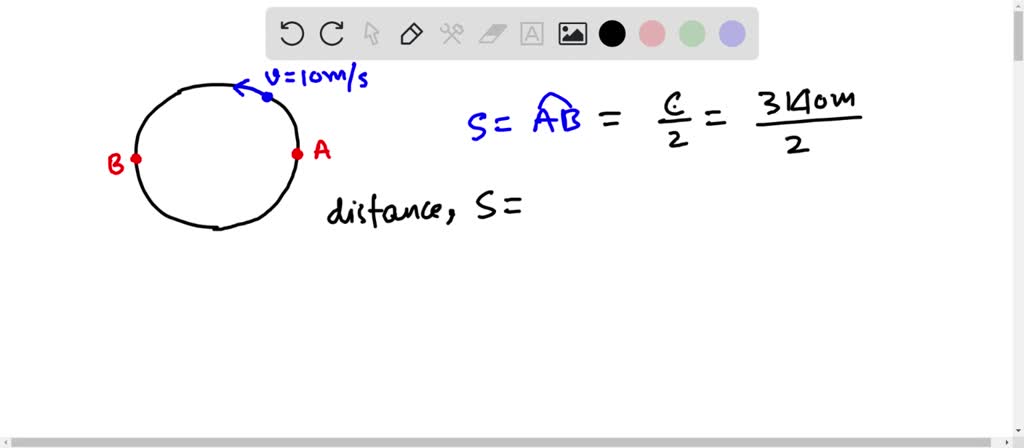 SOLVED: " A circular track has a circumference of 3140 m with AB as one ...