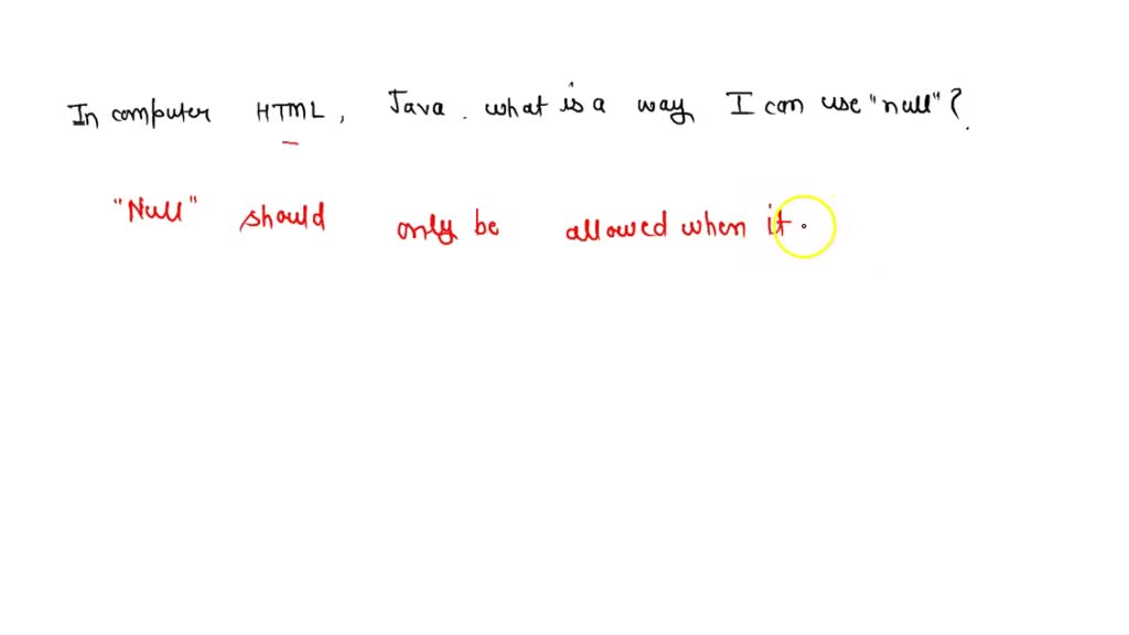 Solved A Value Type Variable Can Store A Null Reference In Java