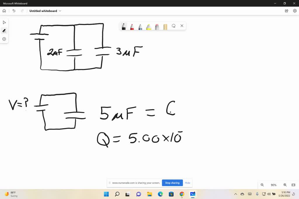 SOLVED: Two capacitors of capacitance 15 μF and 20 μF are connected in ...