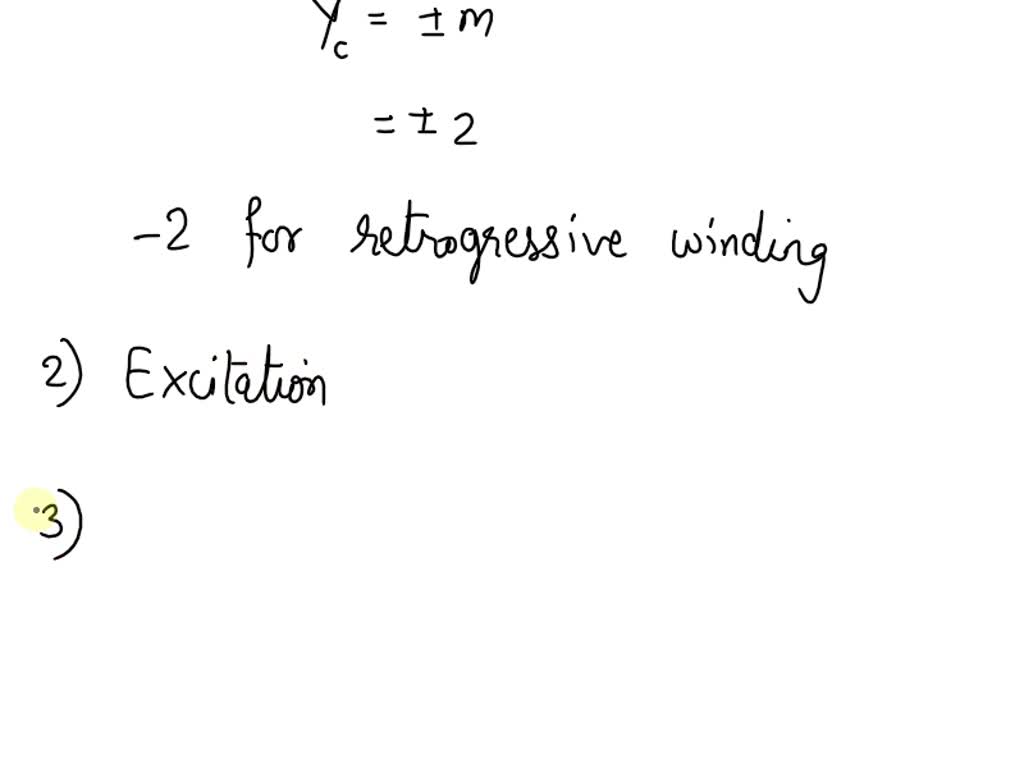 SOLVED: 1. Commutator Pitch for a duplex-retrogressive winding is a. -1 ...