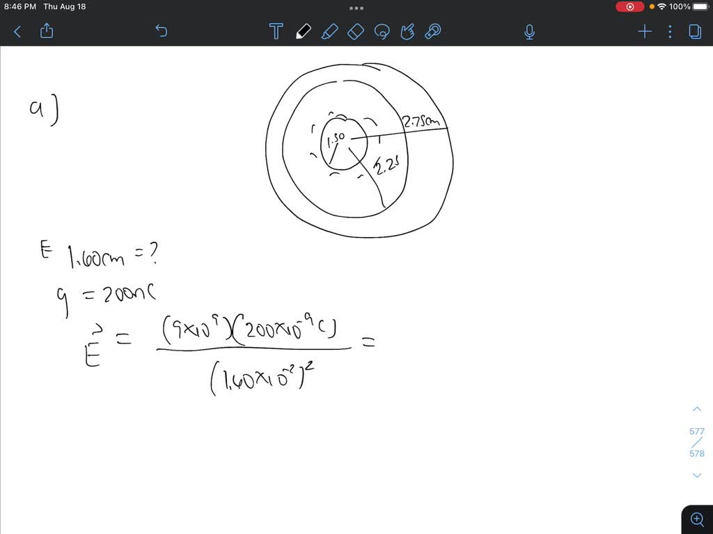 SOLVED: A conducting sphere is placed within a conducting spherical shell. The conductors are in ...
