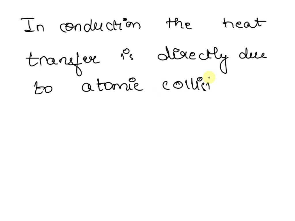 SOLVED: Two objects are touching each other: How is heat transferred ...