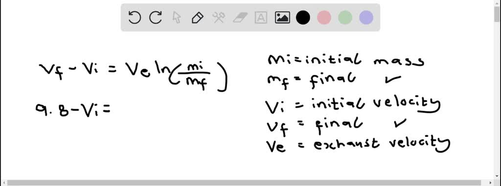 SOLVED: a 1000 kg rocket is fired from earth so that exhaust speed is ...