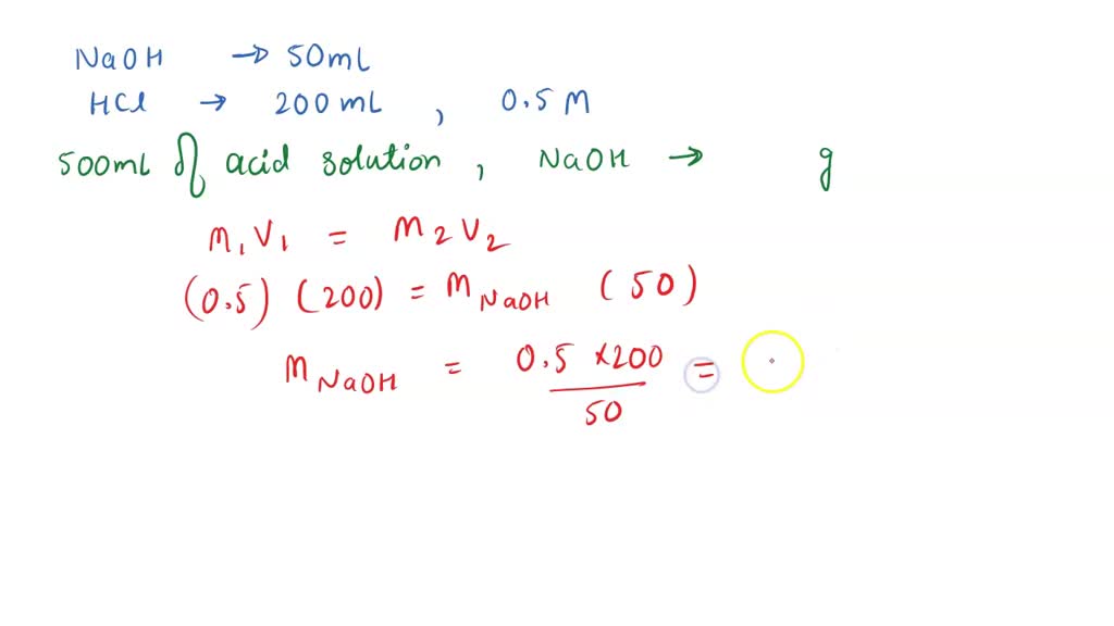 SOLVED: During a titration, the following data were collected. A 50.0 mL portion of an NaOH ...