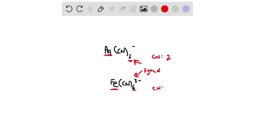 Solved Determine The Coordination Number Of Ag Cn 2 Fe Cn 6 3