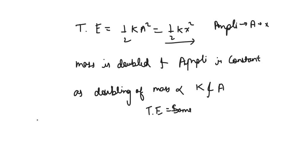 SOLVED: An object-spring system undergoes simple harmonic motion with ... SOLVED: An object-spring system undergoes simple harmonic motion with ...