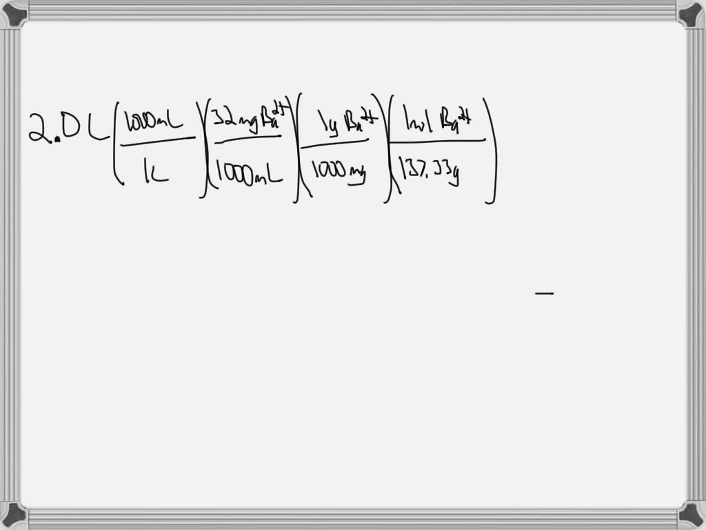 SOLVED: If a saturated solution of Ba(OH)2 at 20˚C is shown to contain ...