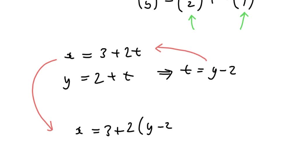 SOLVED: Let L be the line in R^2 with vector parameter equation: Which ... SOLVED: Let L be the line in R^2 with vector parameter equation: Which ...