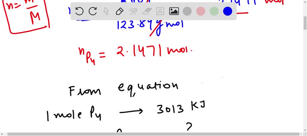 How much heat is evolved when 266 g of white phosphorus (P4) burn in ...