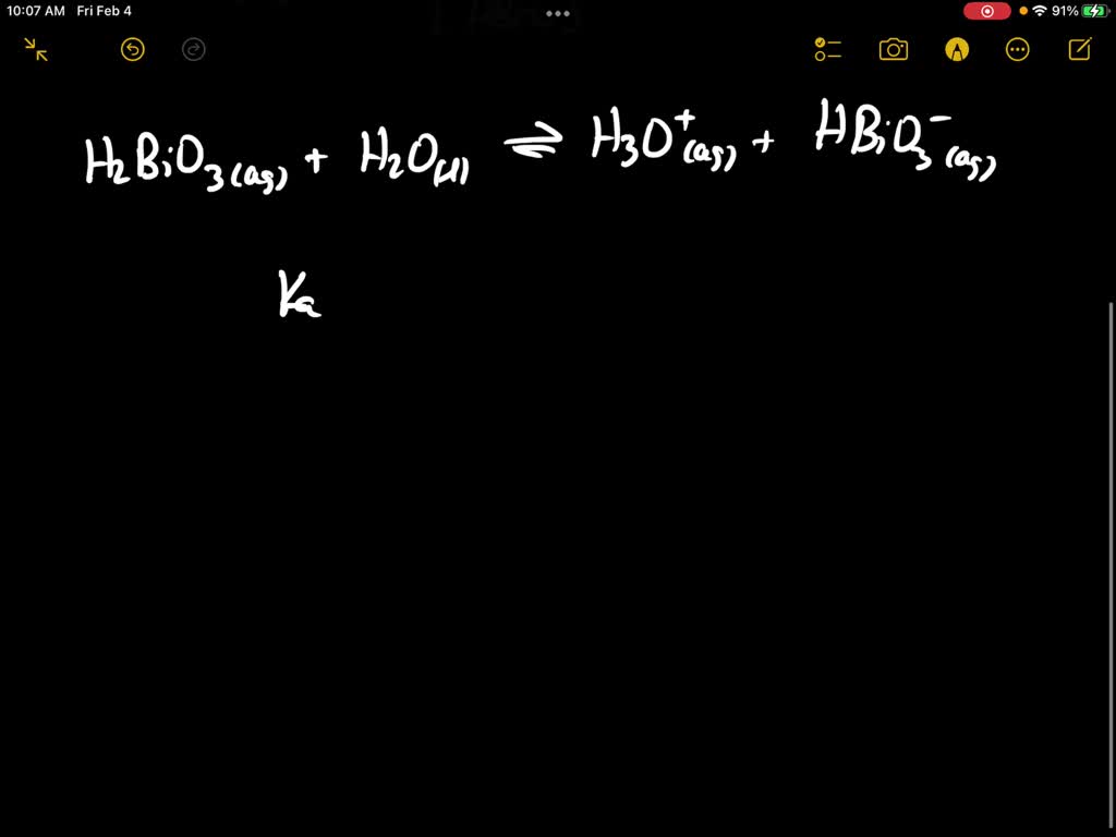 SOLVED: Write the reaction with water and express Ka of HBrO acid ...