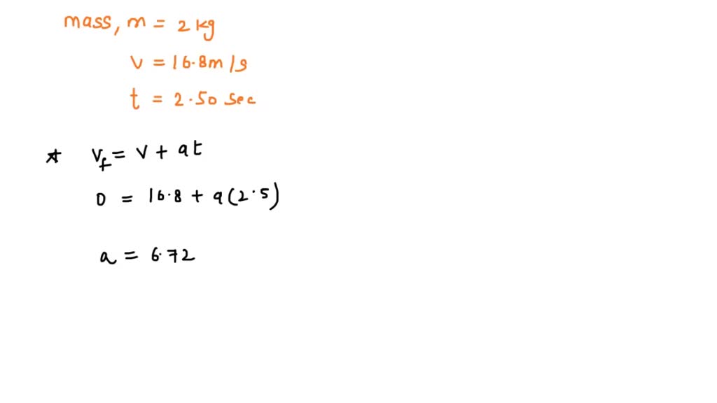 SOLVED: A 2.00 kg object initially moving to the right with speed of 16.8 m/s slides to stop in ...