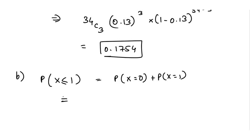 SOLVED: 13% of all Americans live in poverty. If 34 Americans are ...