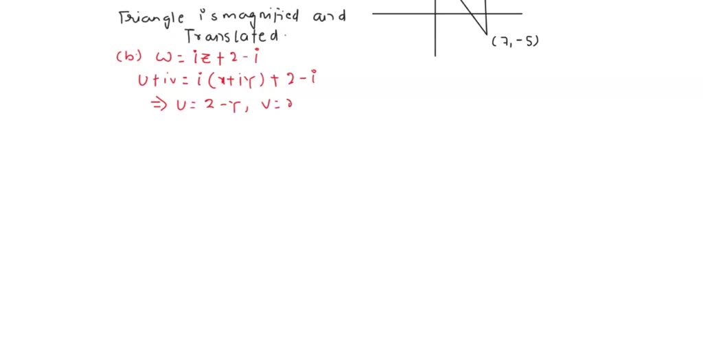 SOLVED: (a) [4 marks] Find the direct isometry R from the complex plane ...