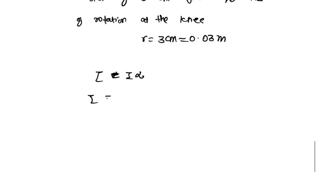 SOLVED: the knee extensors insert on the tibia at an angle of 30 ...