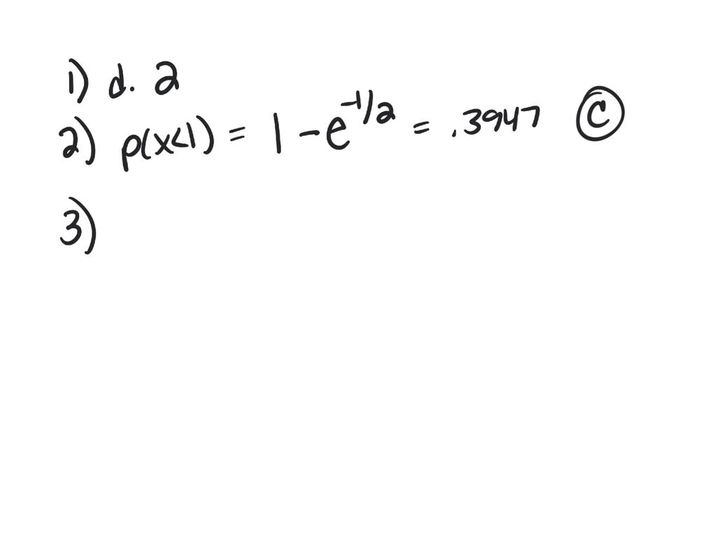 SOLVED: 1) What is the lambda value for the Poisson distribution ...
