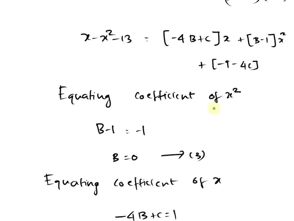 SOLVED: The form of the partial fraction decomposition of a rational function is given below ...