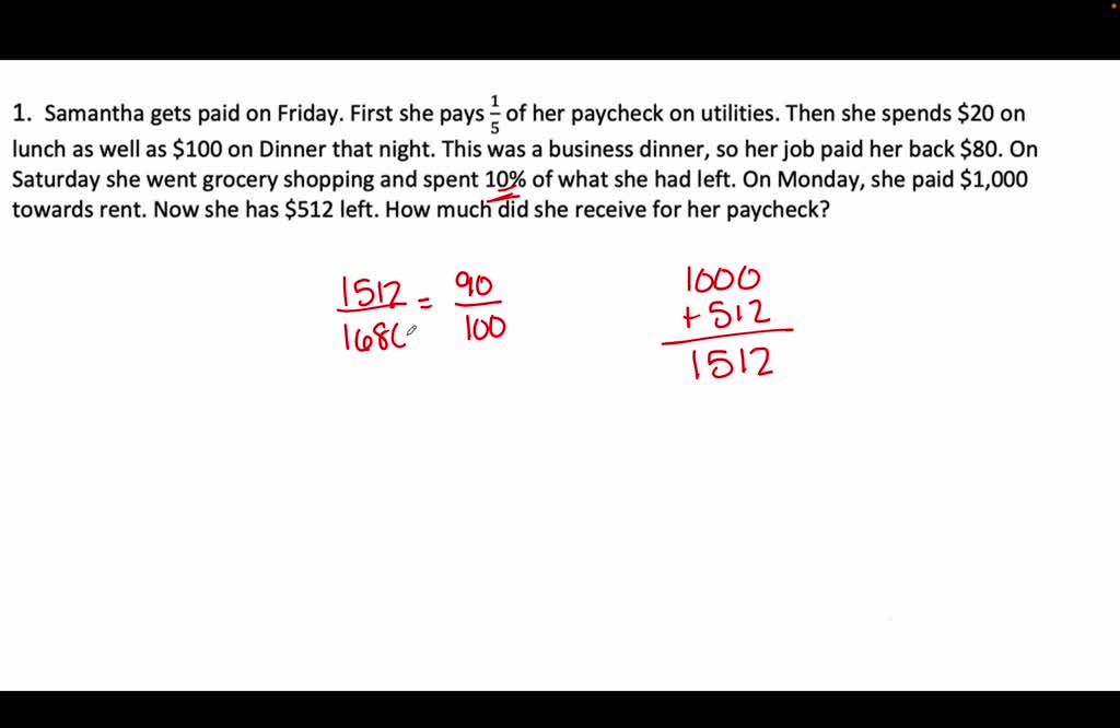 SOLVED: 1. Elaine spent Php 900 in department store and half of the ...