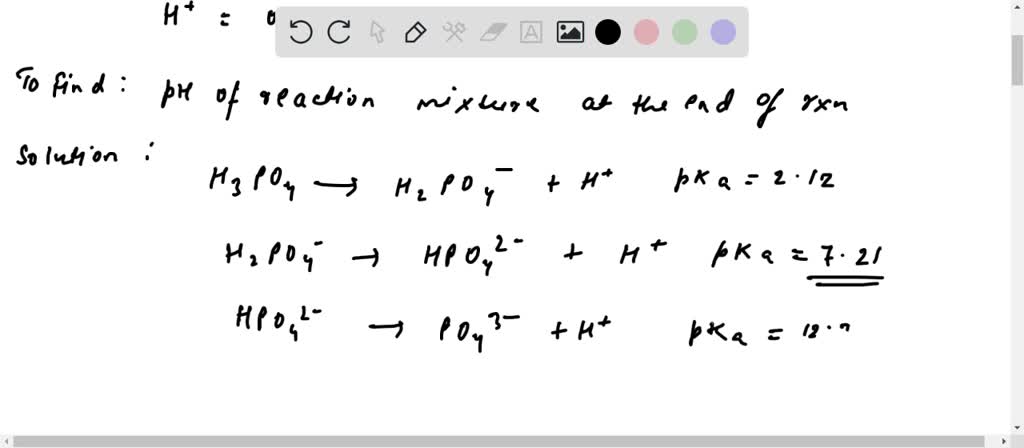 SOLVED: An enzyme-catalyzed reaction was carried out in phosphate buffer (H2PO4– ⇆ HPO42–, pKa ...
