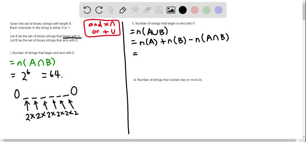 In the set of binary strings of length 8 each character is either 0 or 1 ) How many begin and ...