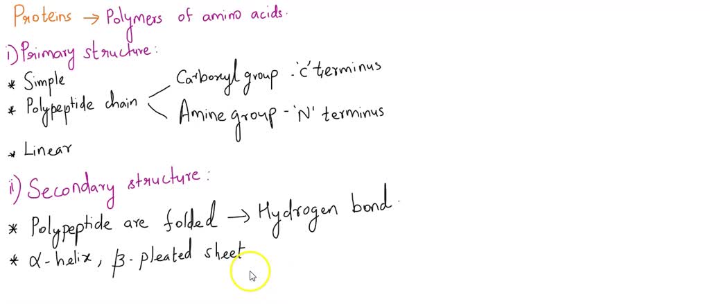 SOLVED: 'Match each description to the correct level of protein structure: TThe complete three ...
