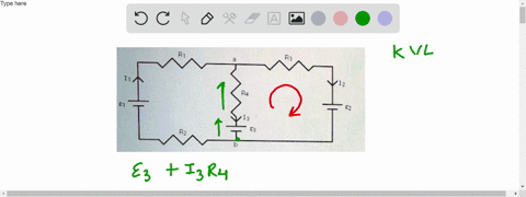 Question 11 1 pts The correct Kirchhoff's Voltage Law (KVL)...