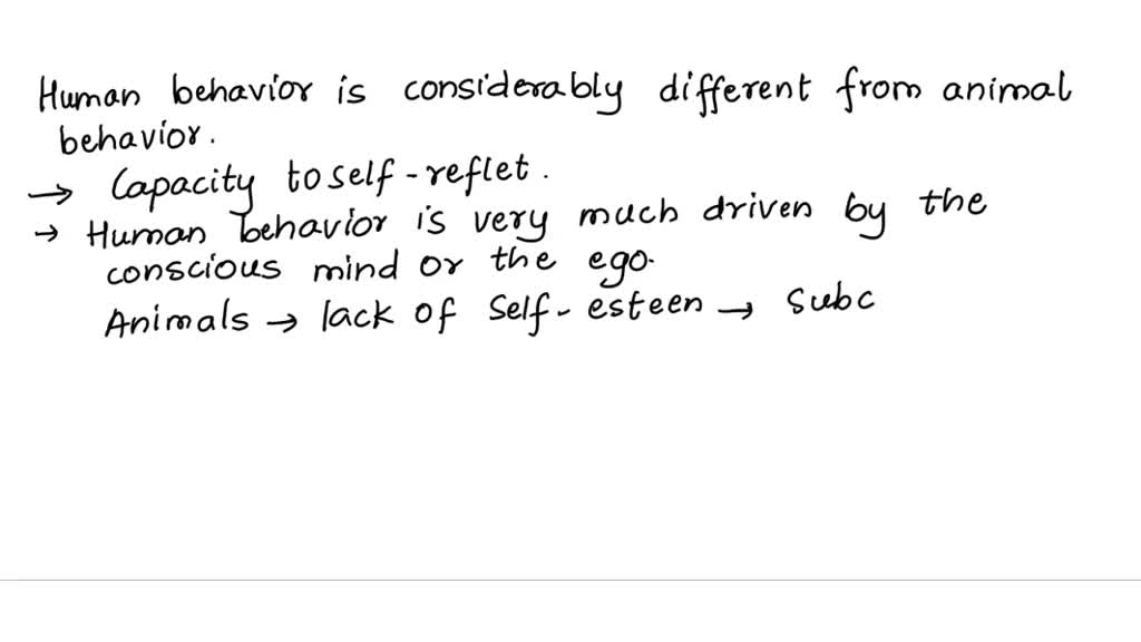 SOLVED: 5 Humans are animals too. a. Why do we distinguish between ...