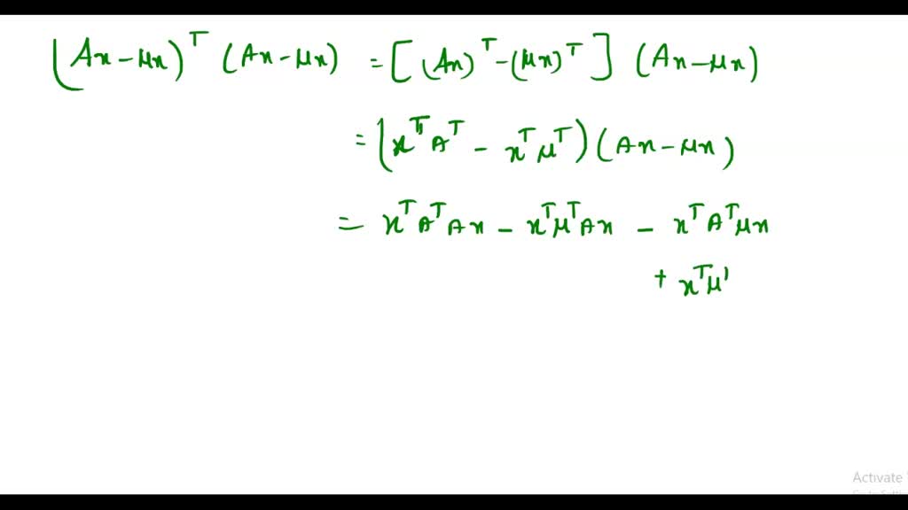 SOLVED: The Rayleigh quotient rA(x) of matrix A is defined as x^T Ax / x^T x. If u is an ...
