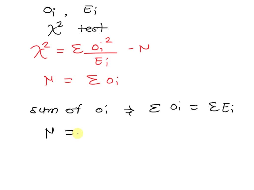 SOLVED: What are observed frequencies? Expected frequencies? How do ...