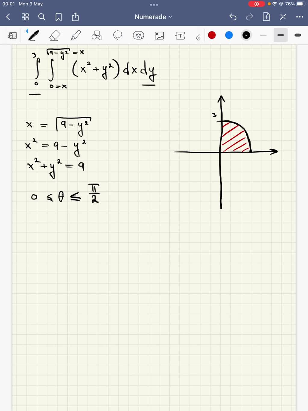 SOLVED: Change the Cartesian integral into an equivalent polar integral ...