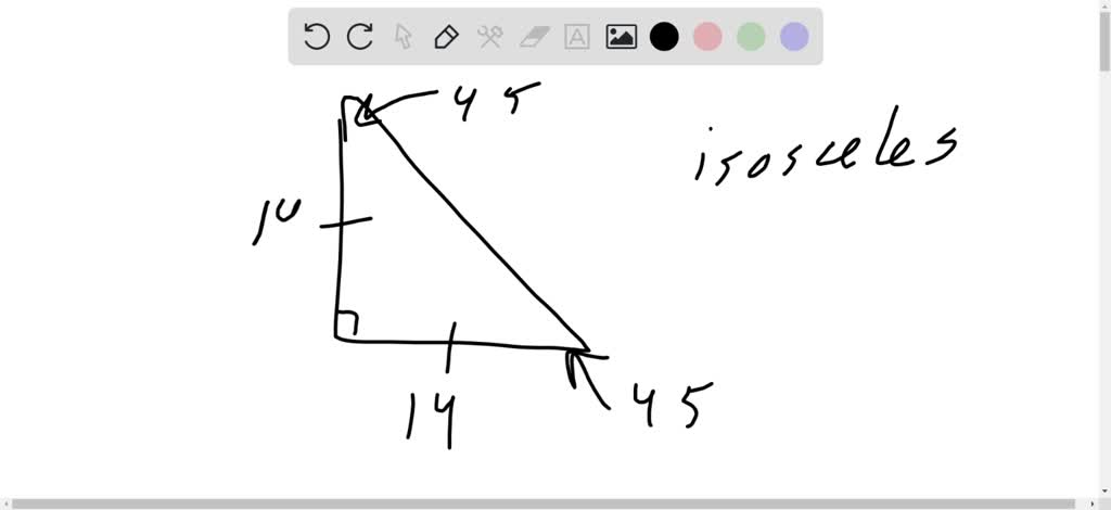 SOLVED: Given a hypotenuse of 7 and a base of 4, what is the angle ...