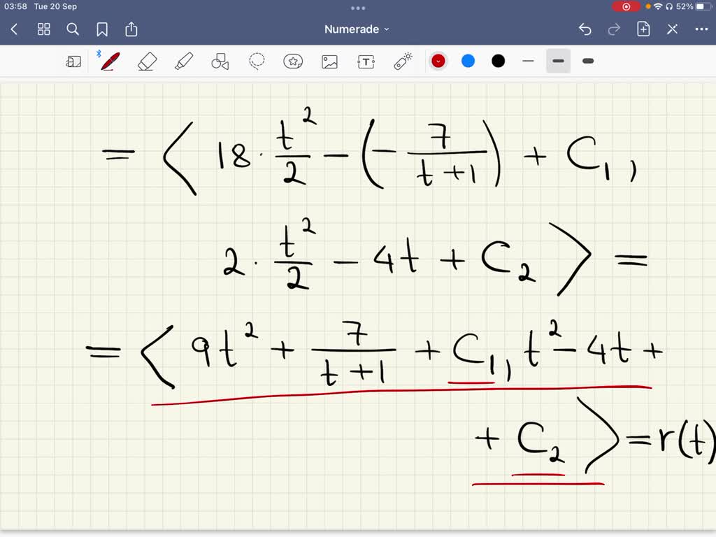 SOLVED: Find the location at t = 3 of a particle whose path satisfies ...
