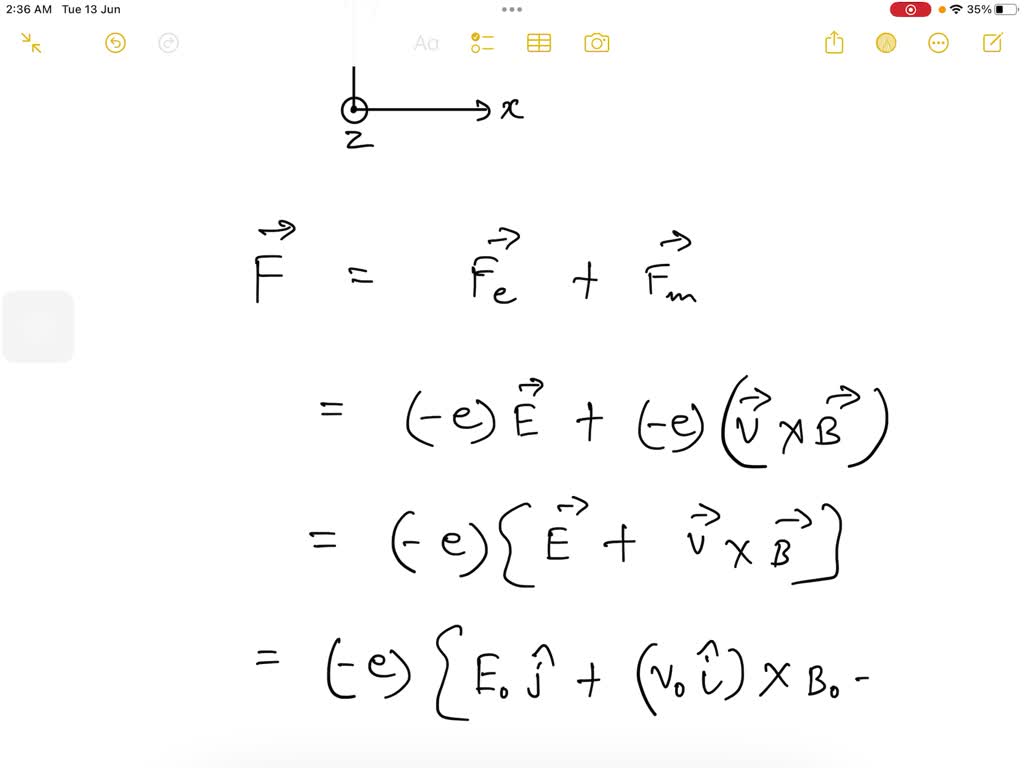 A uniform magnetic field of magnitude 0.80 T in the negative z ...