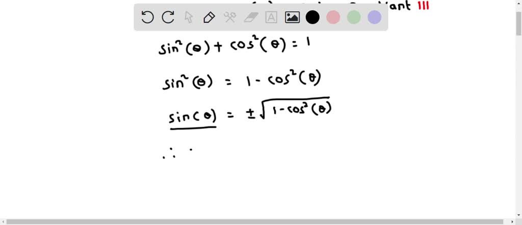 SOLVED: Write the first trigonometric function in terms of the second ...