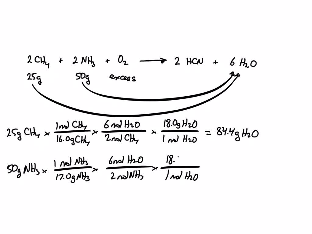 SOLVED: If 25 grams of methane, CH4, and 50 g of ammonia, NH3, are ...
